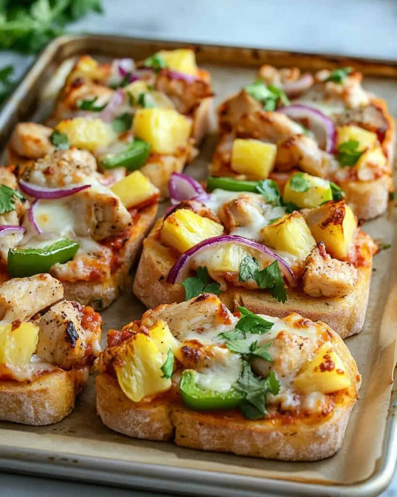 BBQ Chicken French Bread Pizza