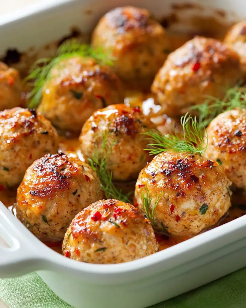 Easy Thai Baked Chicken Meatballs