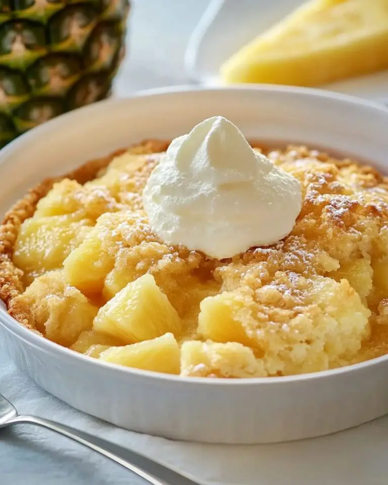 Homemade Pineapple Cobbler