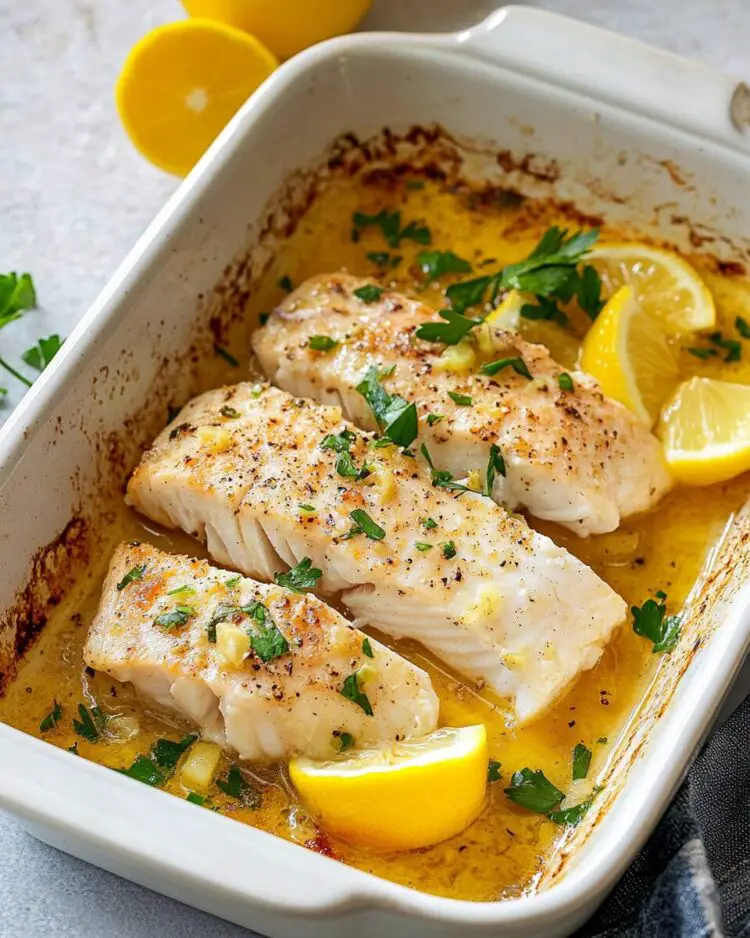 Baked Fish with Lemon Butter