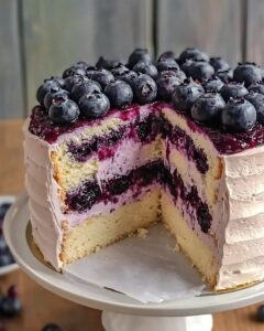 Blueberry Chiffon Cake