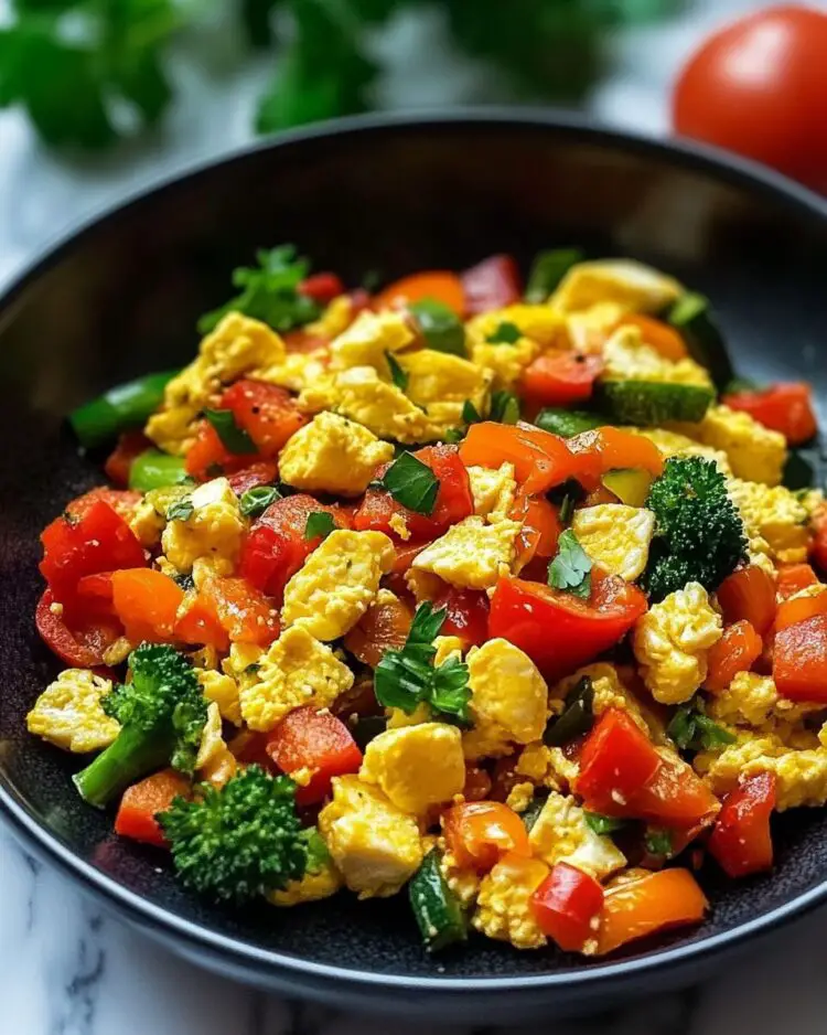 Vegetable Scramble with Egg Whites
