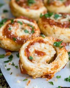 Chicken Parmesan Pinwheels