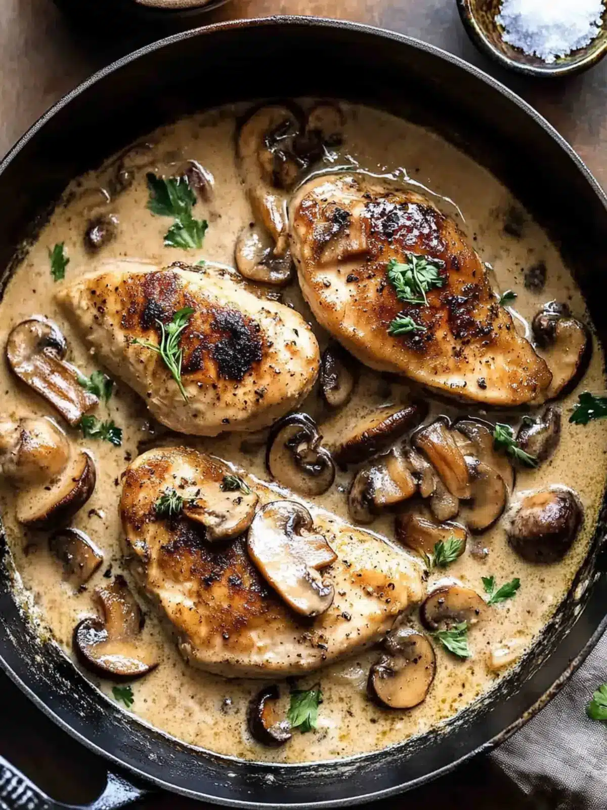 Irresistible Creamy Balsamic Mushroom Chicken Marsala