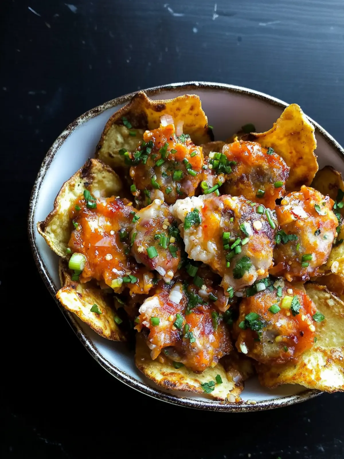 Irresistible Fried Pork Dumpling Kimchi Nachos: Ultimate Flavor