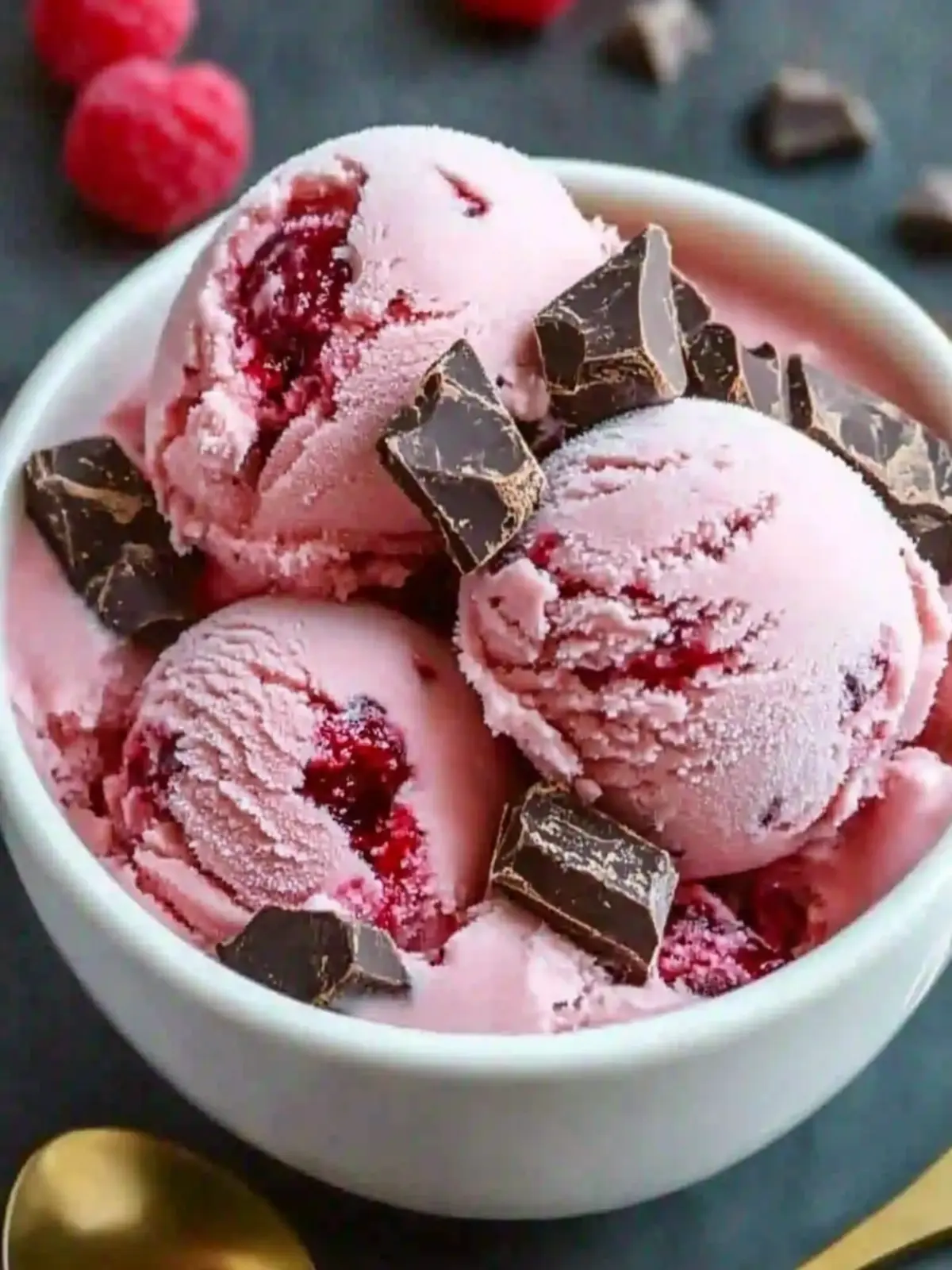 Ultimate Raspberry Chocolate Chunk Ice Cream You'll Love