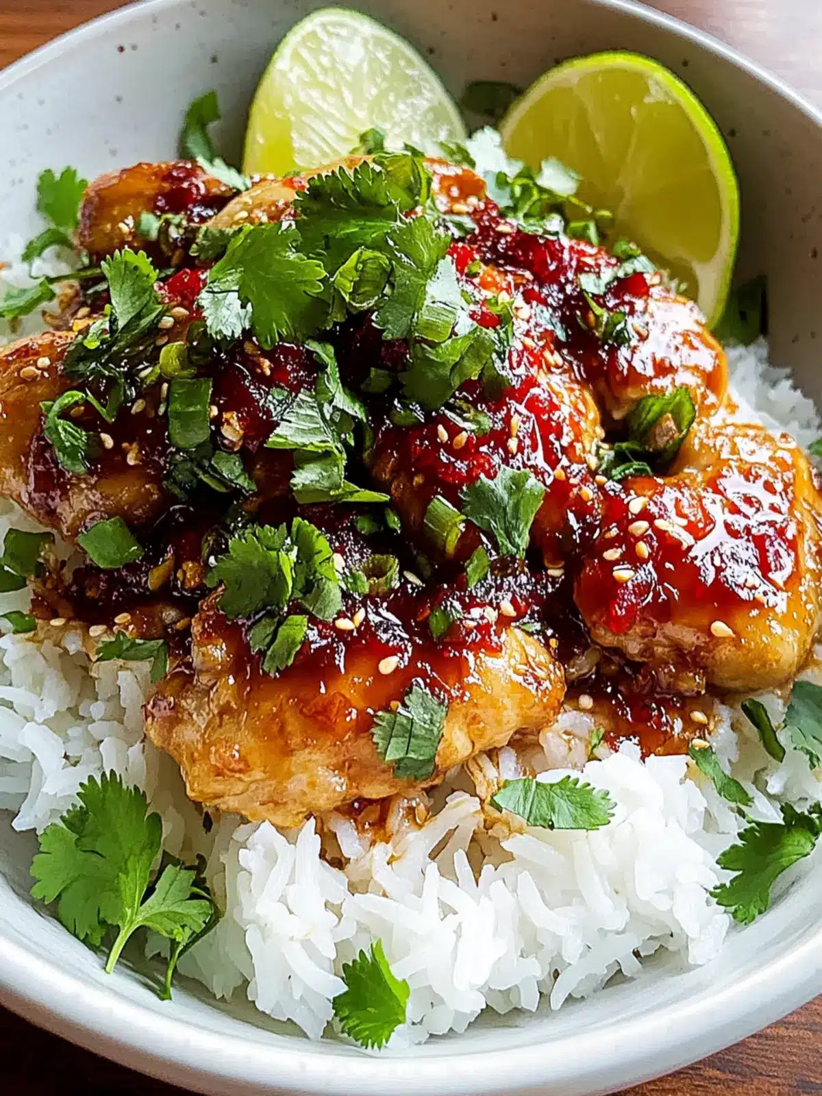 Irresistible Spicy Maple Chicken & Coconut Rice Recipe