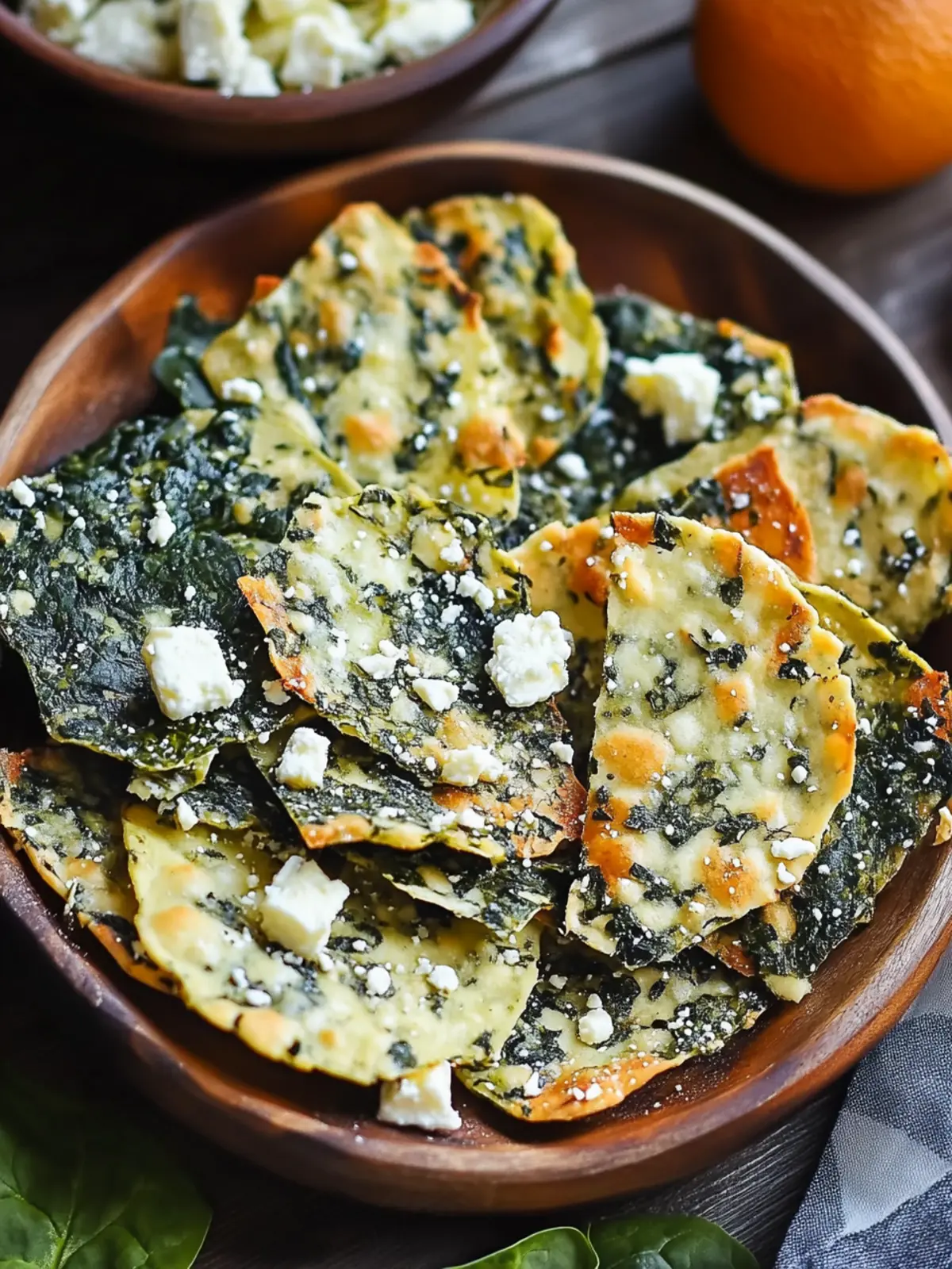 Ultimate Mediterranean Spinach and Feta Crisps - Delicious Snack