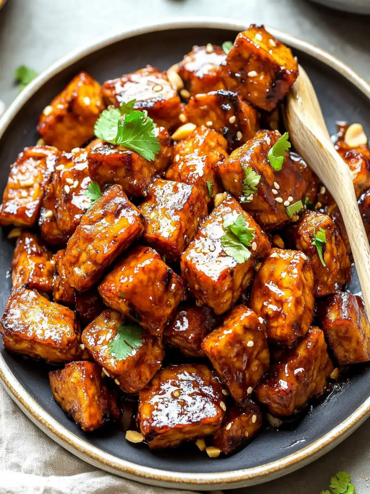 Irresistible Marinated Peanut Baked Tempeh: Quick & Delicious