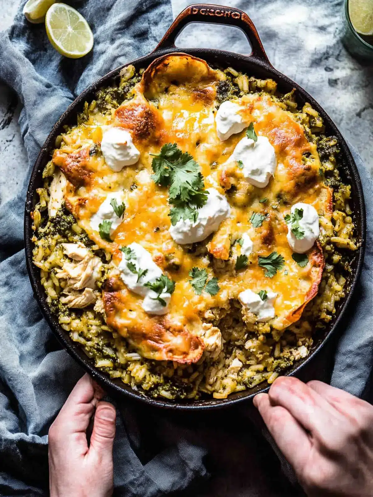 Ultimate Skillet Salsa Verde Chicken Tortilla Bake You’ll Love
