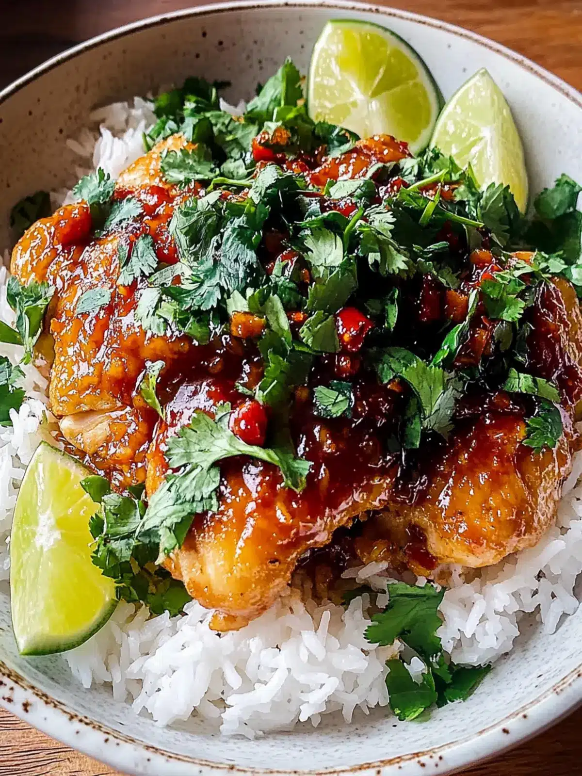 Irresistible Spicy Maple Chicken & Coconut Rice Recipe