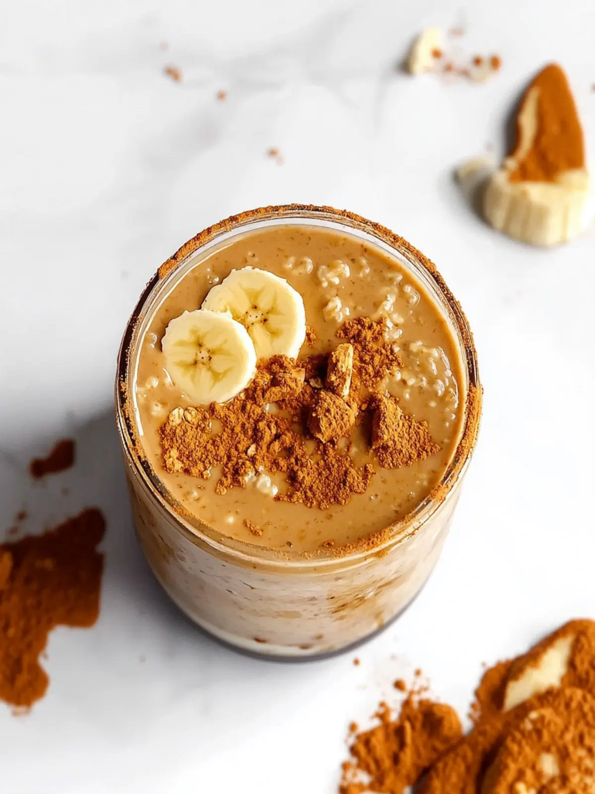 Delicious Banana Biscoff Overnight Oats in Just 10 Minutes