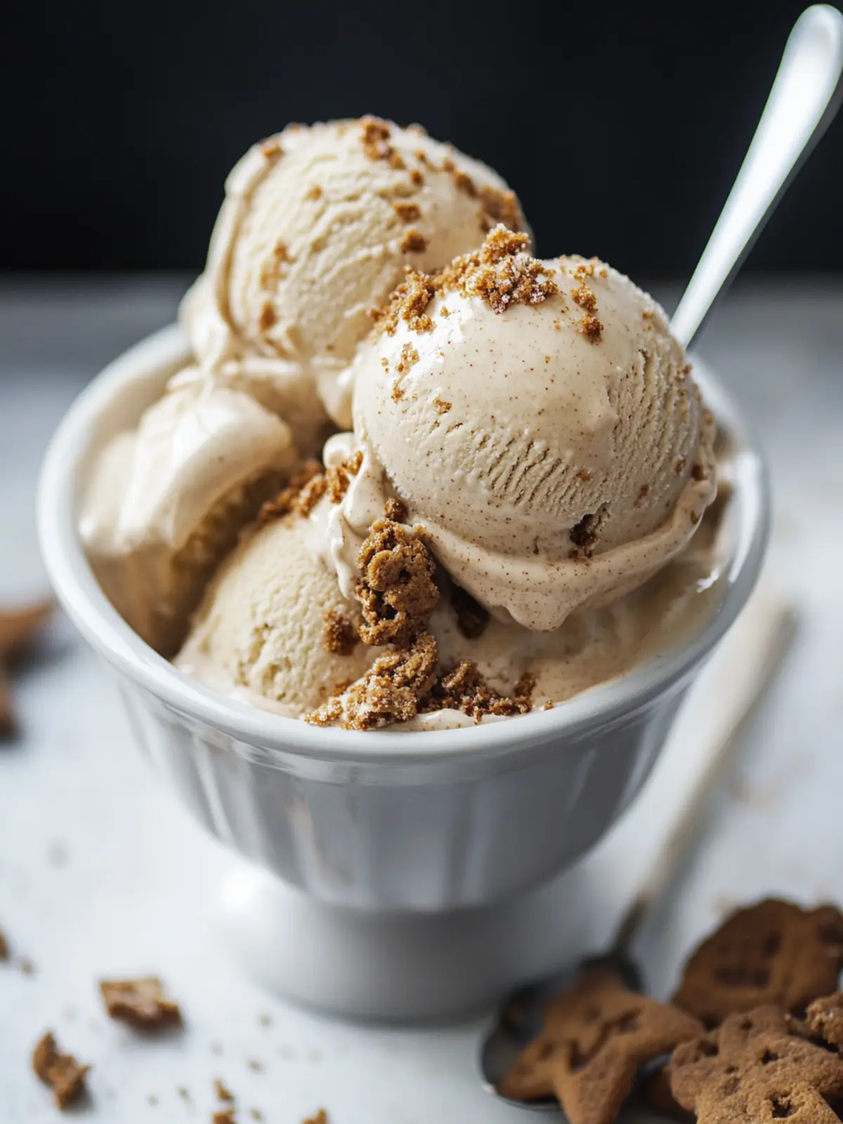 Irresistible Gingerbread Cookie Ice Cream for the Holidays