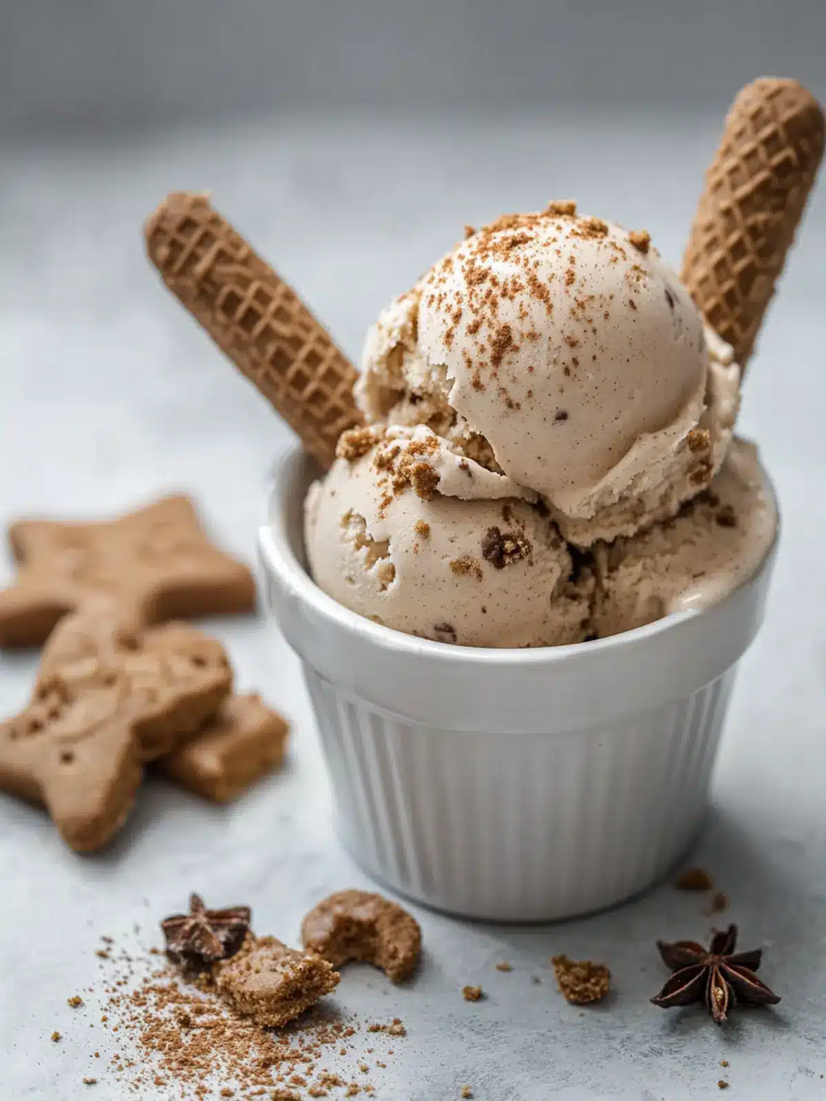 Irresistible Gingerbread Cookie Ice Cream for the Holidays
