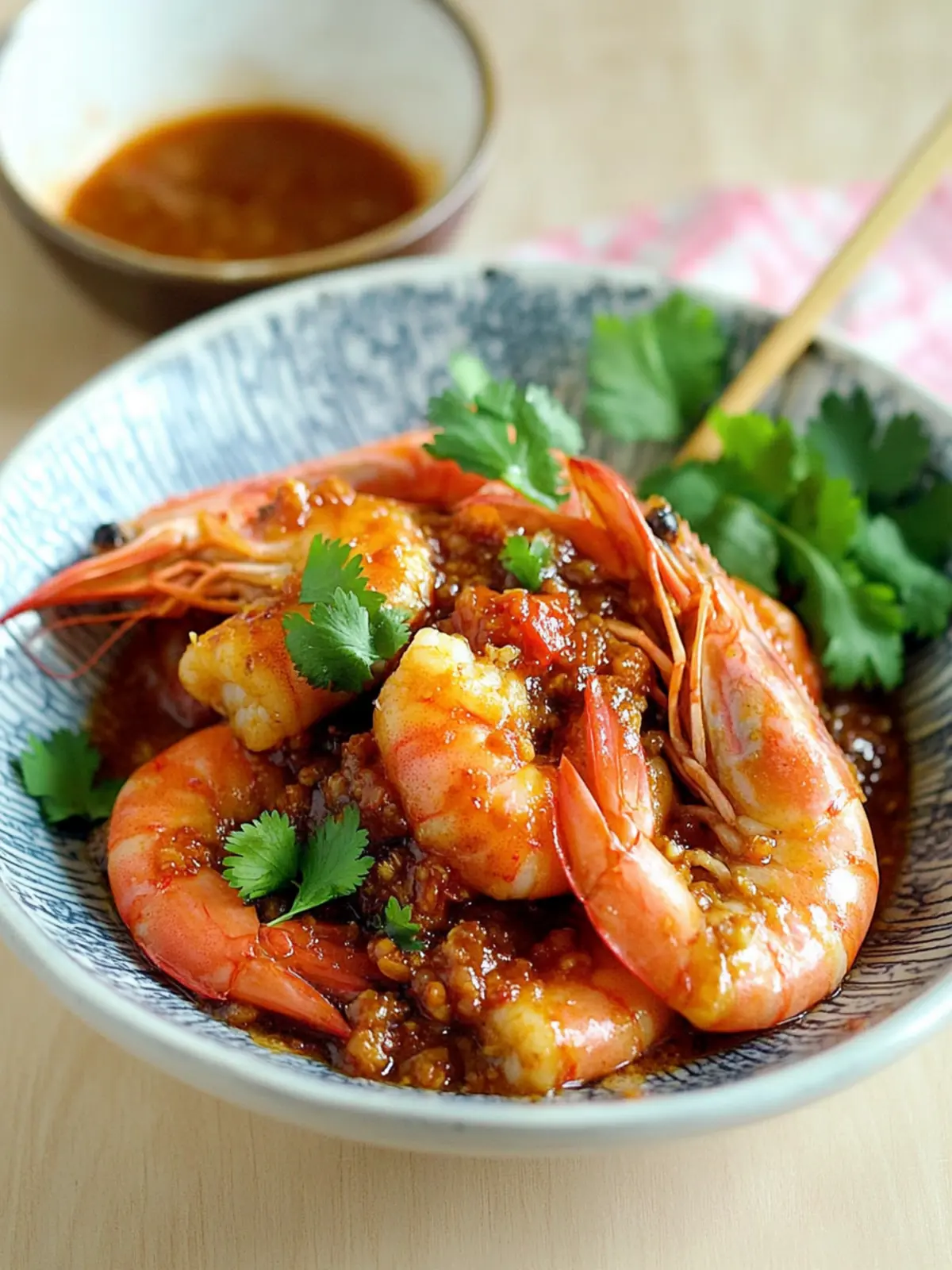 Irresistible Tiger Prawns with Spicy Fermented Bean Sauce