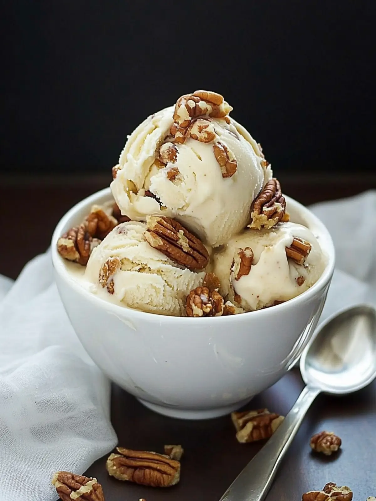 Irresistible Sweet Potato Pie Ice Cream with Candied Pecans