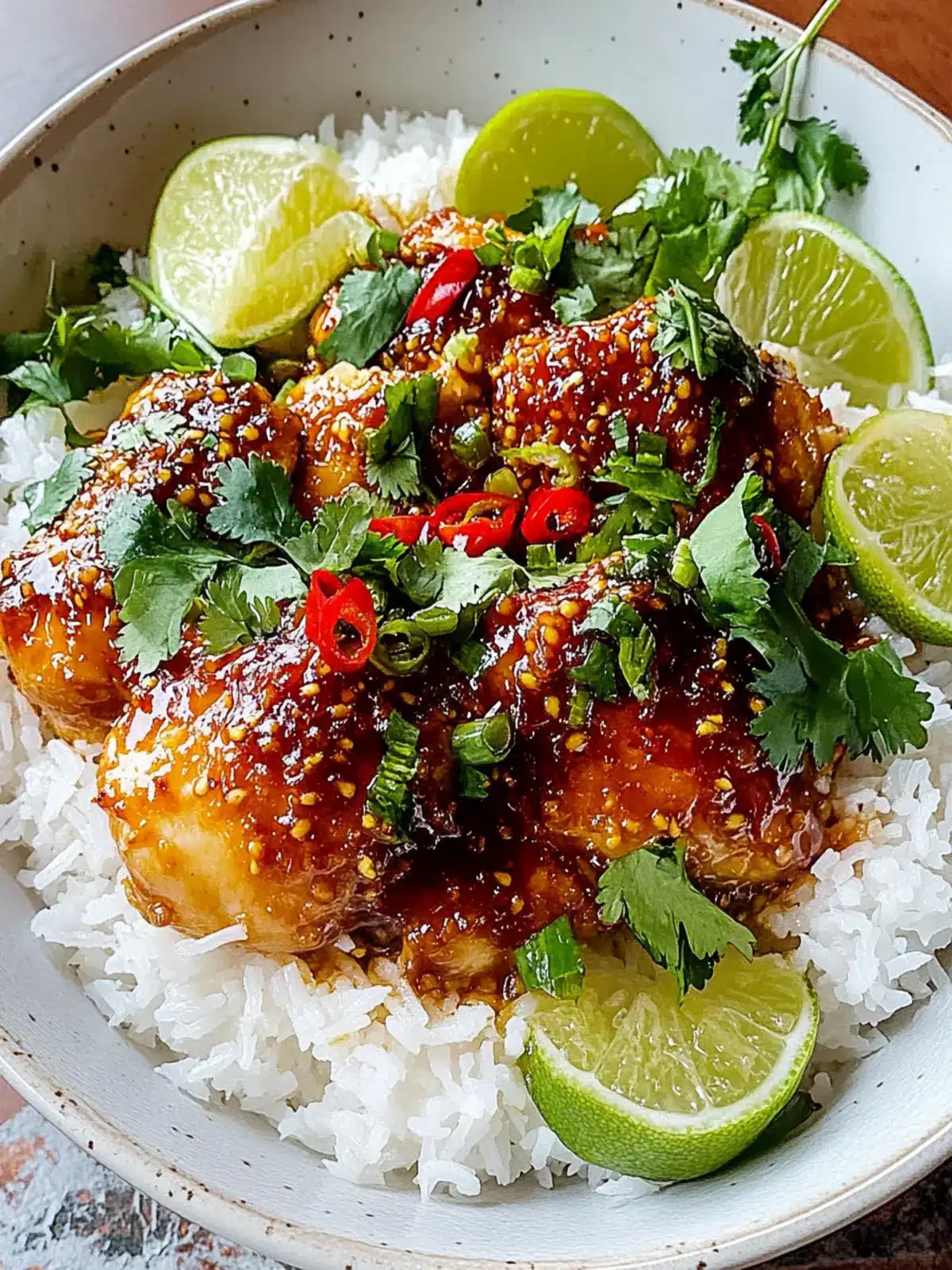 Irresistible Spicy Maple Chicken & Coconut Rice Recipe