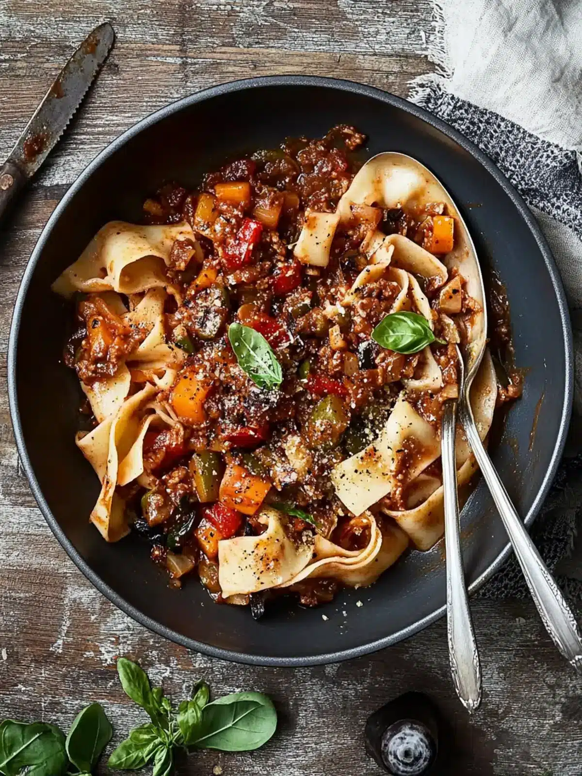 Irresistible Charred Vegetable Ragù: A Delicious Pasta Delight