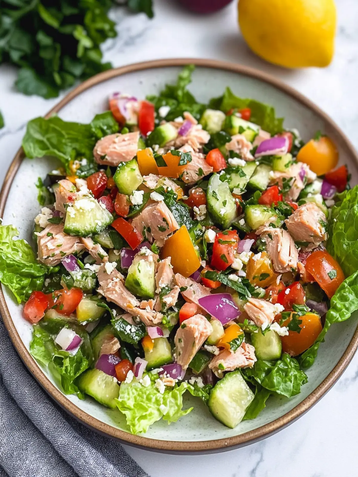 Irresistible Spring Greek Tuna Salad That's Refreshingly Delicious!