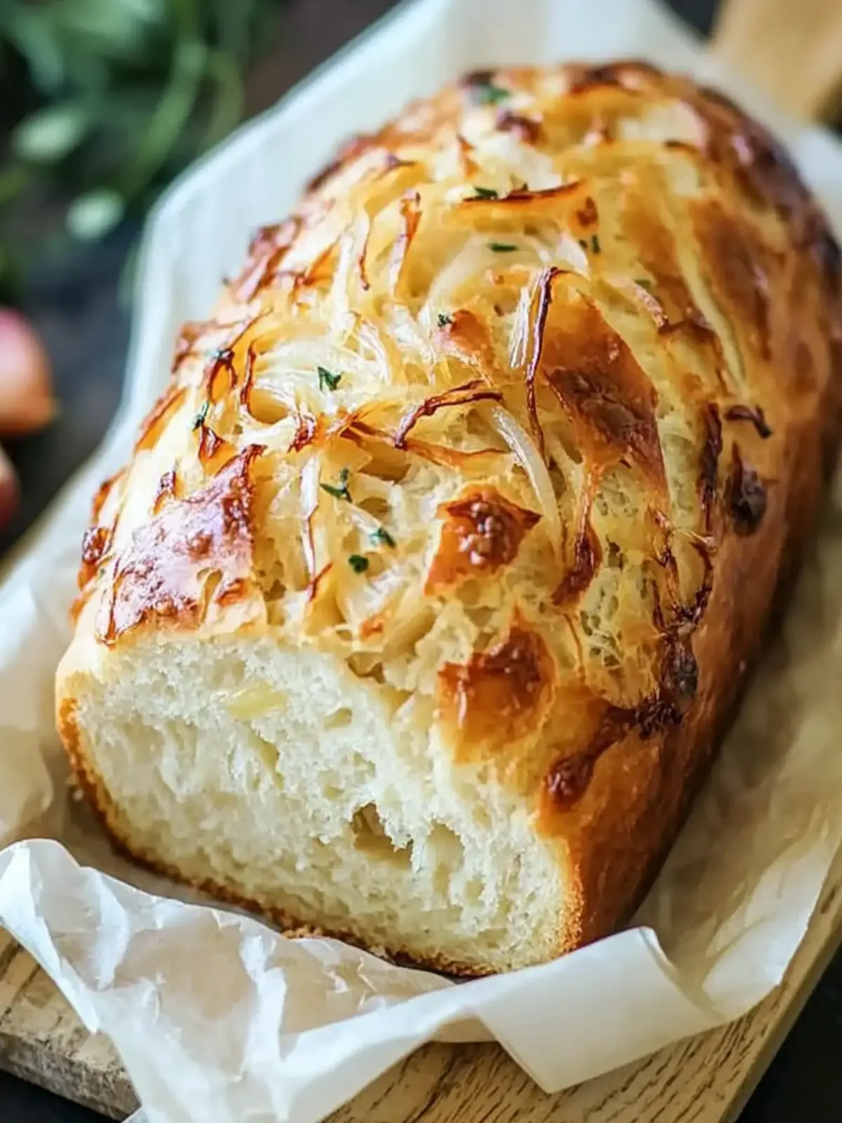 Irresistible Caramelized Onion Cheddar Bread Savory Artisan Loaf