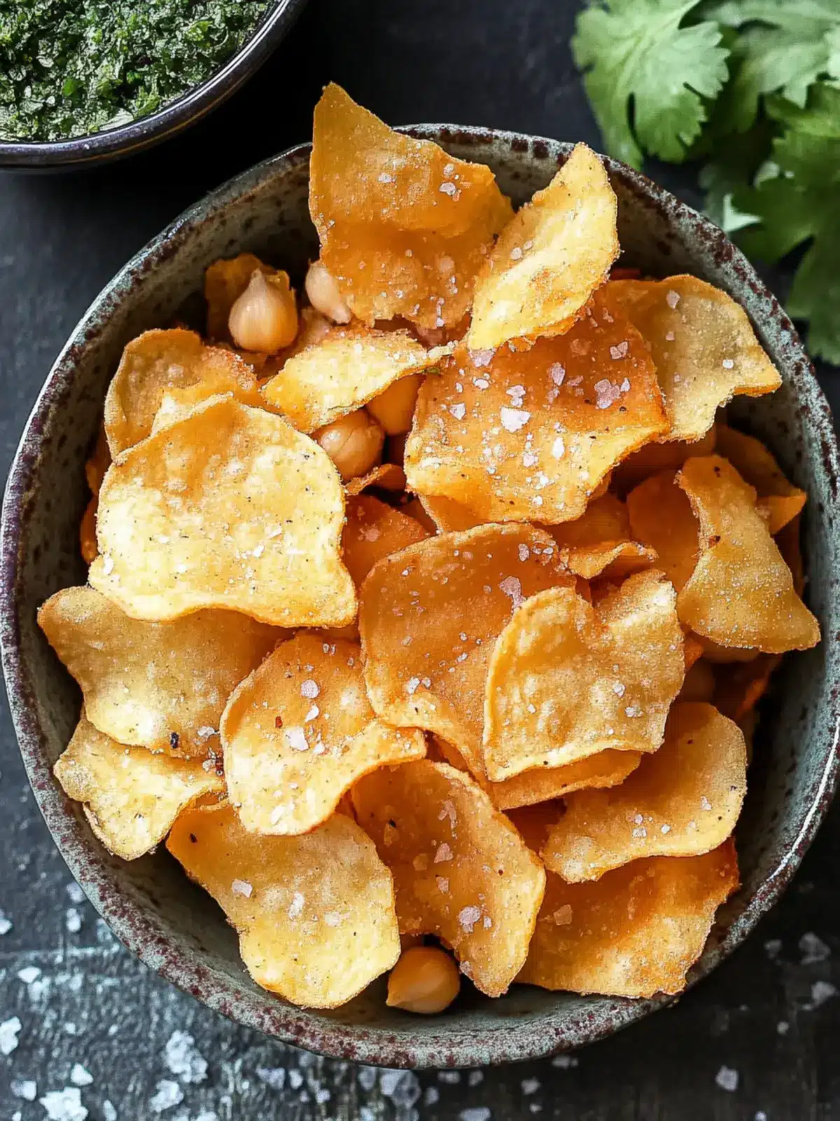 Irresistible Easy Salted Chickpea Chips Recipe