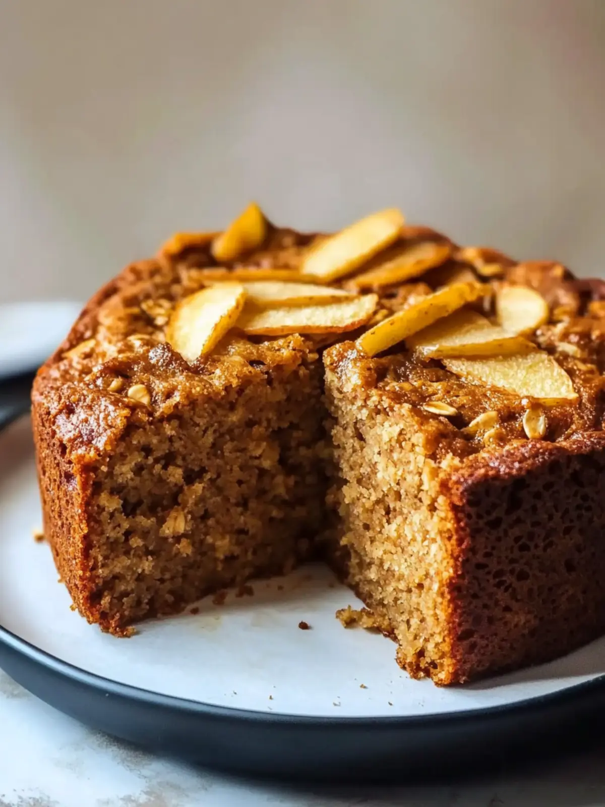 Easy Healthy Breakfast Oatmeal Apple Cake for Delicious Mornings