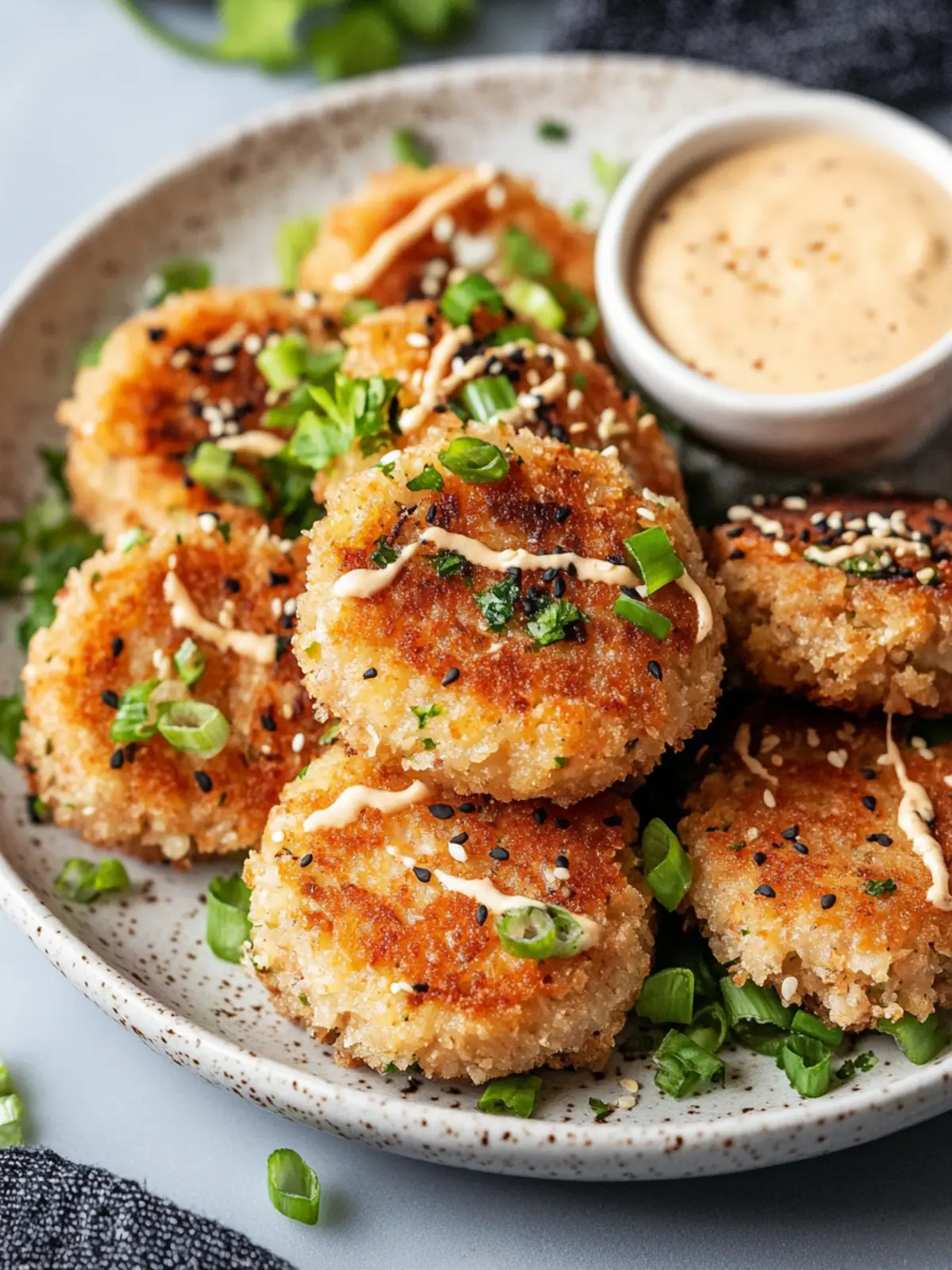 Delicious Asian-Style Tuna Cakes with Spicy Mayo You’ll Love