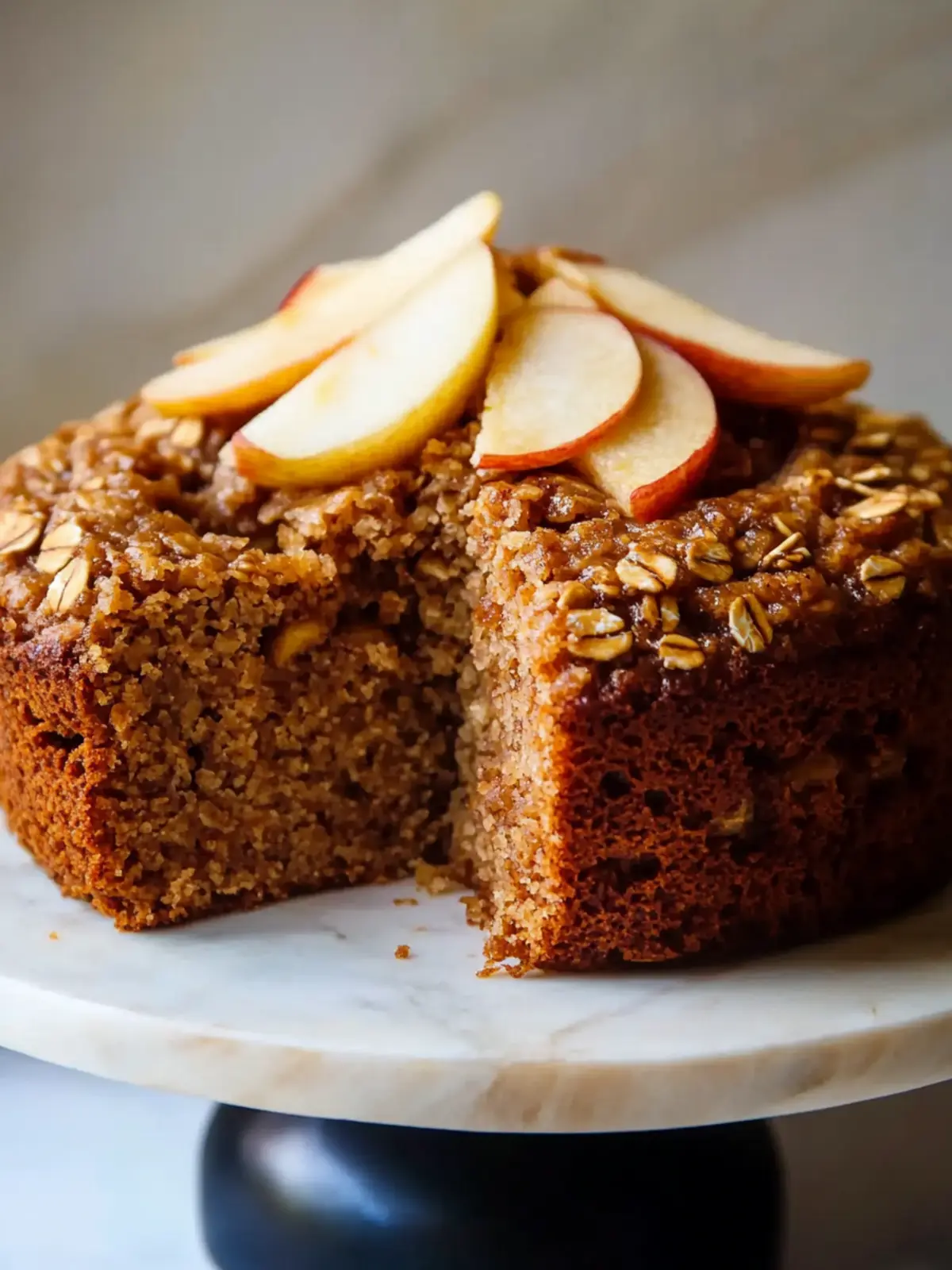 Easy Healthy Breakfast Oatmeal Apple Cake for Delicious Mornings