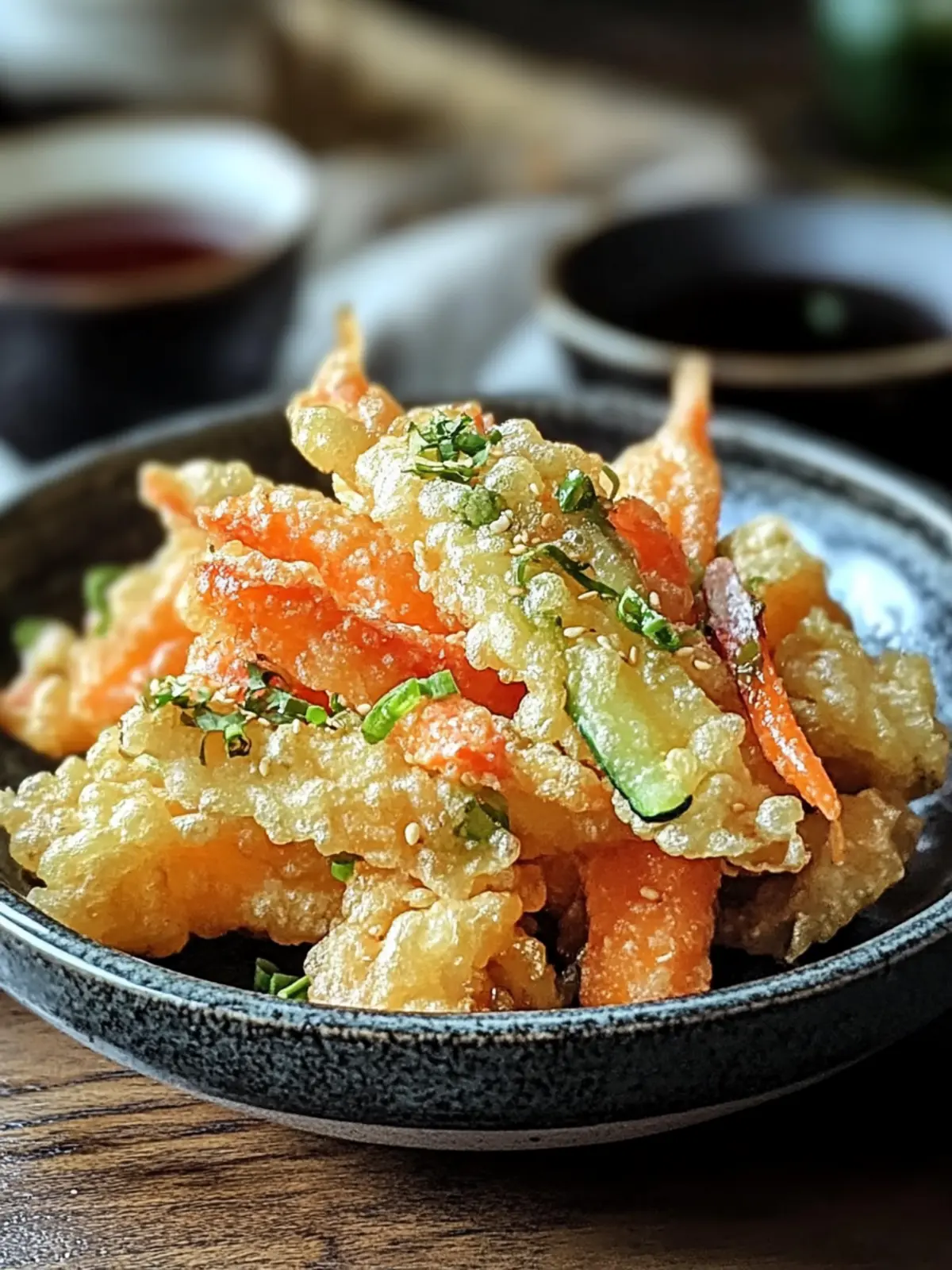 Easy Crispy Vegetable Tempura with Sweet Soy Sauce Delight